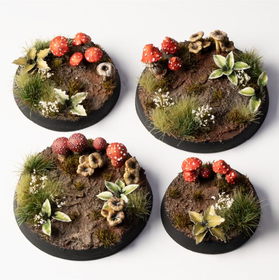 Gamer's Grass Basing Bits - Forest Mushrooms