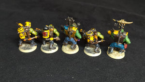 Warhammer 40k Orks Burna Boyz x5 Painted