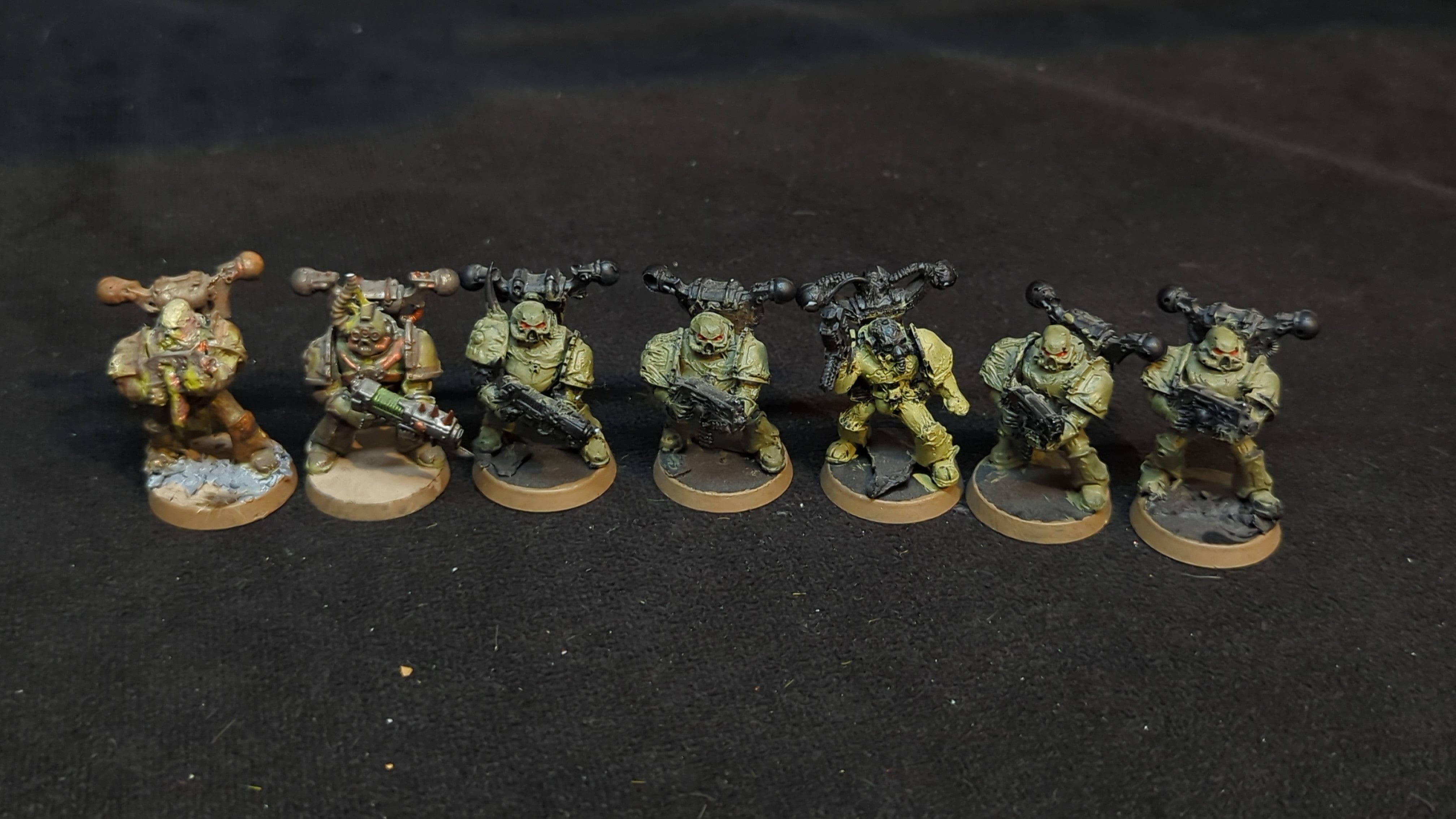 Warhammer Death Guard Plague Marines (old model) x7