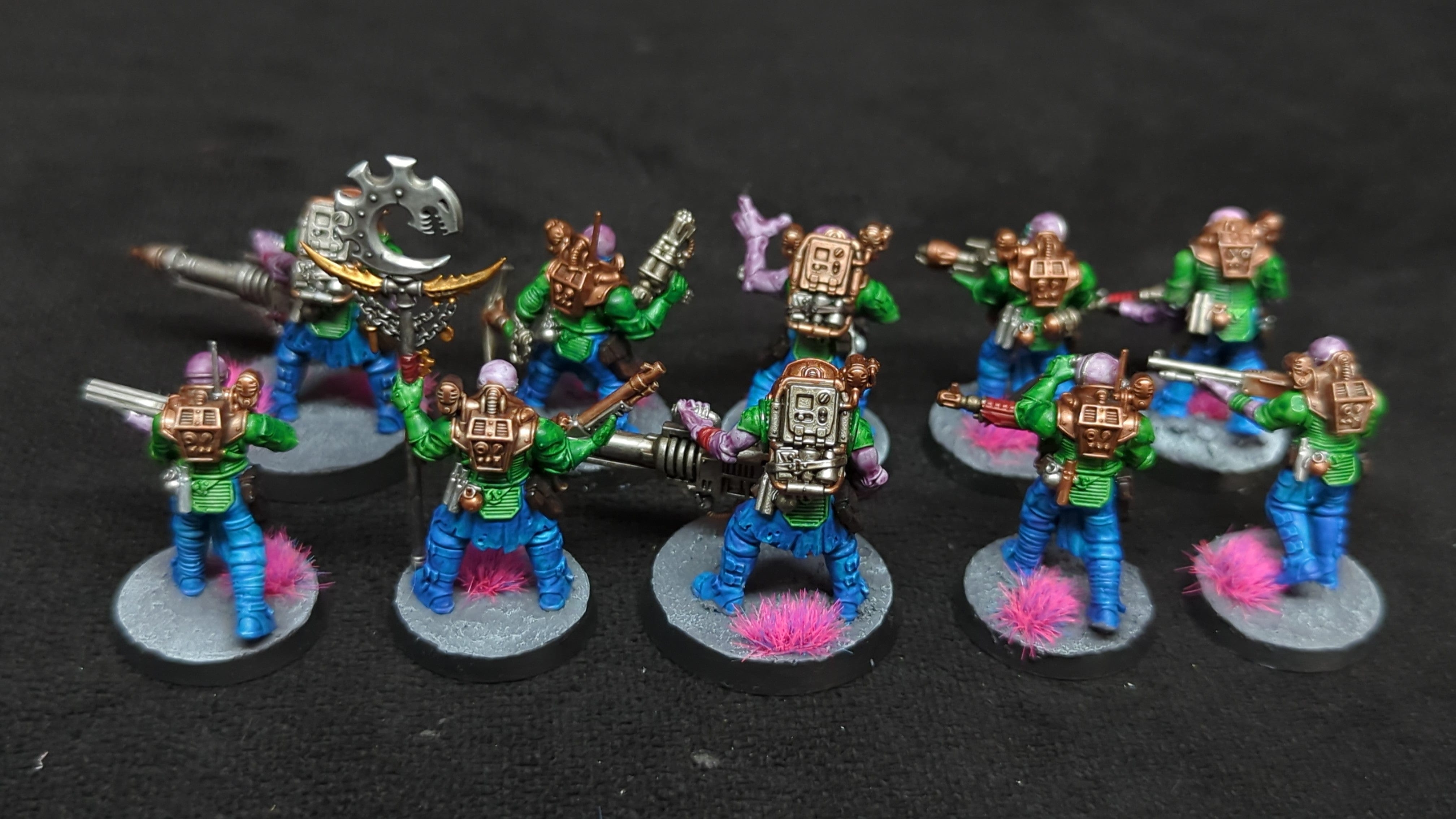 Warhammer 40k Genestealer Cults Neophyte Hybrids x10 Painted