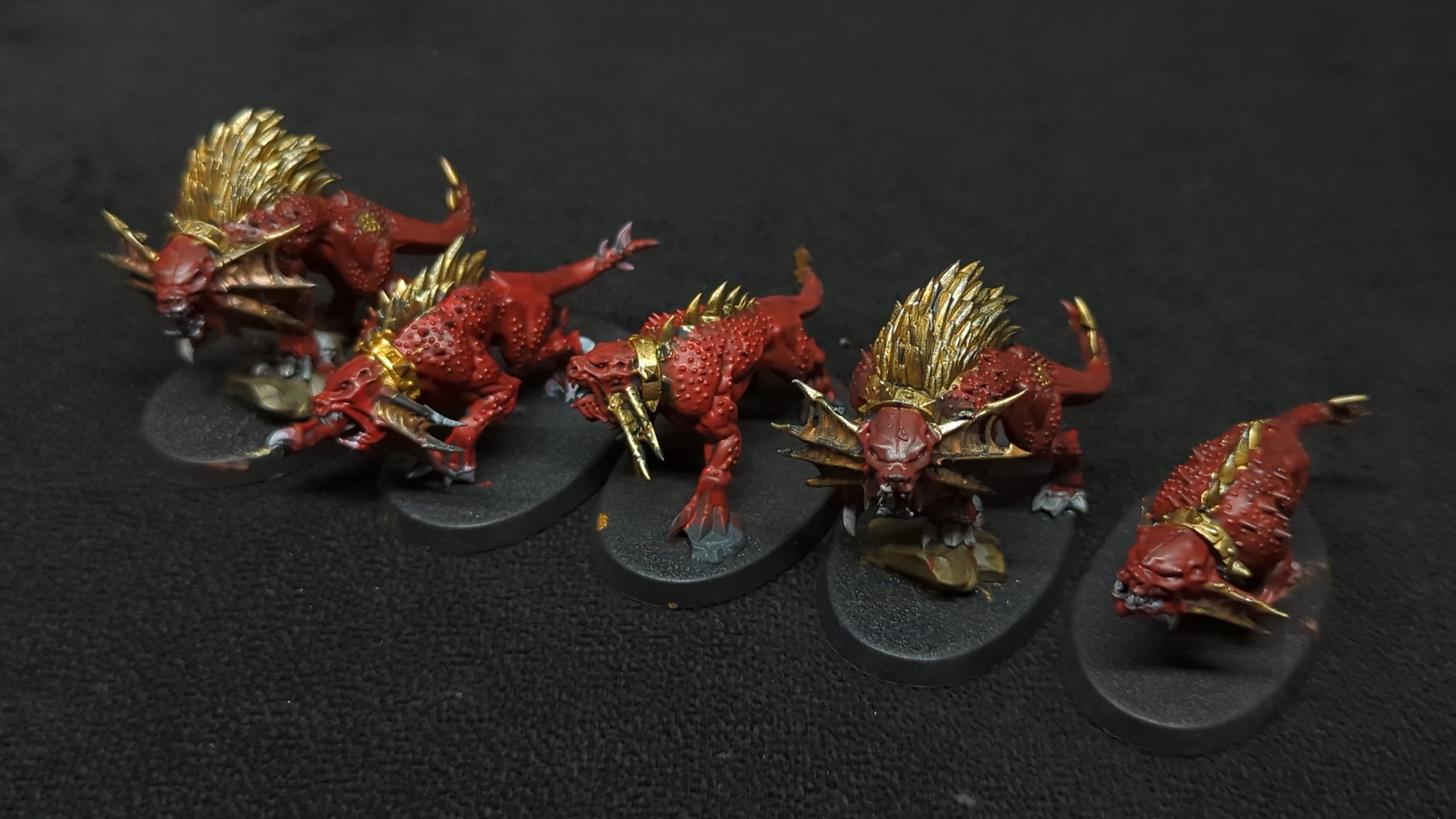 Warhammer Daemon of Khorne Flesh Hounds of Khorne x5