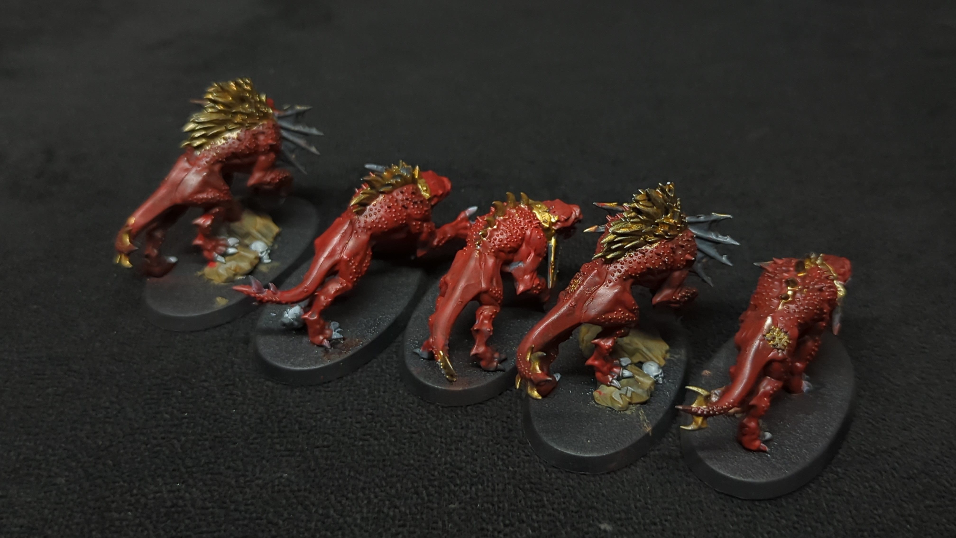 Warhammer Daemon of Khorne Flesh Hounds of Khorne x5
