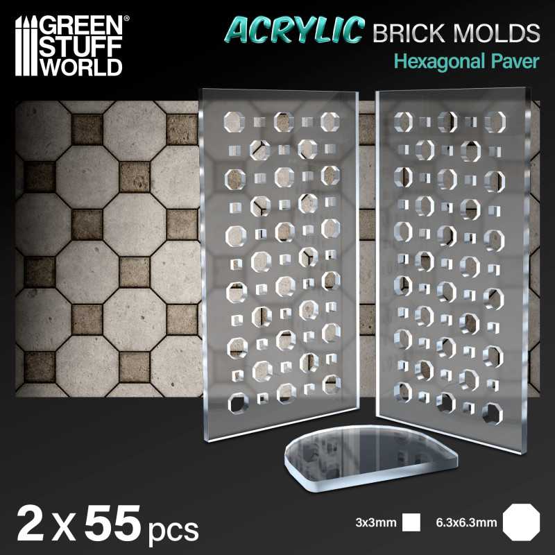 GSW Acrylic Mold - Octagon Paving Brick