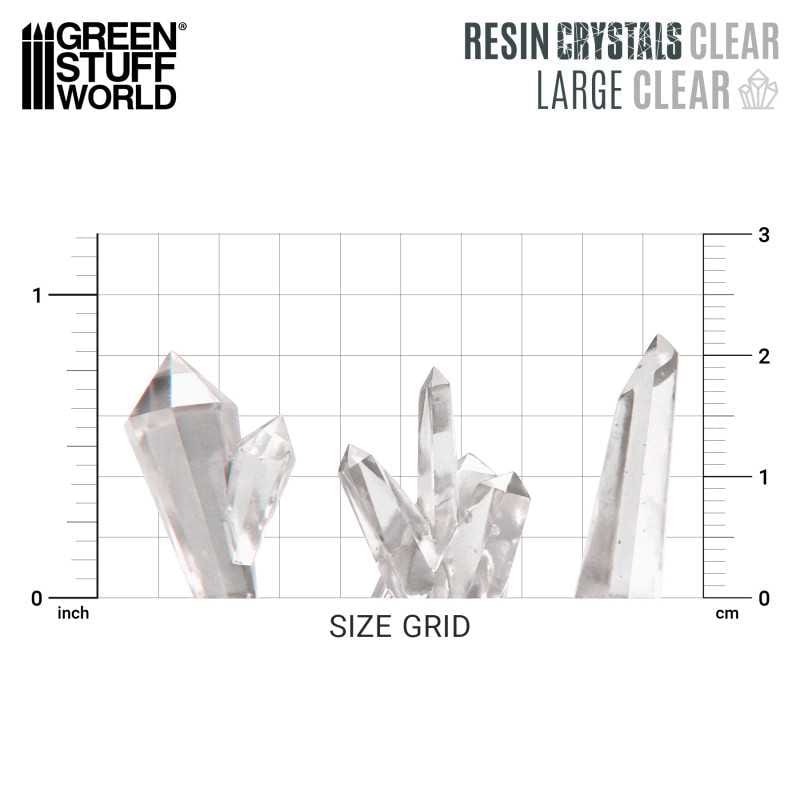 GSW Resin Crystals - Large CLEAR x20