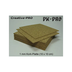 PK-PRO Basing Materials - Cork Tile 10x10cm - 1mm