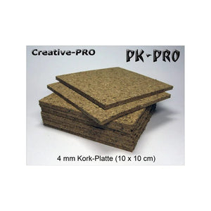 PK-PRO Basing Materials - Cork Tile 10x10cm - 4mm