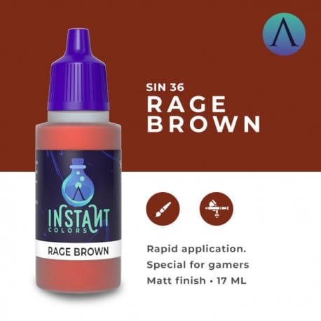 Scale 75 Instant Colors 17ml - Rage Brown Paints