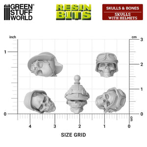 GSW Resin Basing Set - Skulls with Helmets 1:48
