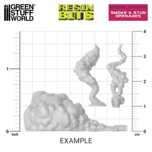 GSW Resin Basing Set - Smoke and Stun Grenades