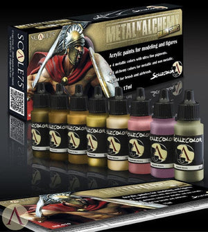 Scale 75 Scalecolor Metal N' Alchemy Paint Set - Golden
