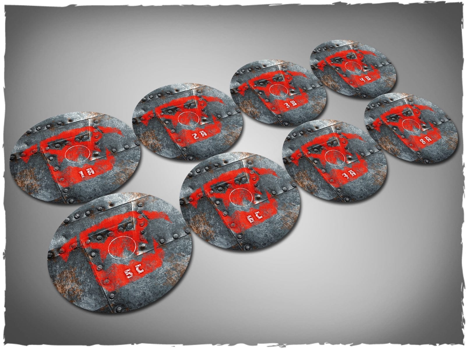 Warhammer 40k Neoprene Objective Markers set #4 - Orks Gaming tools
