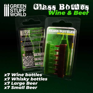 GSW Resin Basing Set - Wine and Beer Bottles - Clear