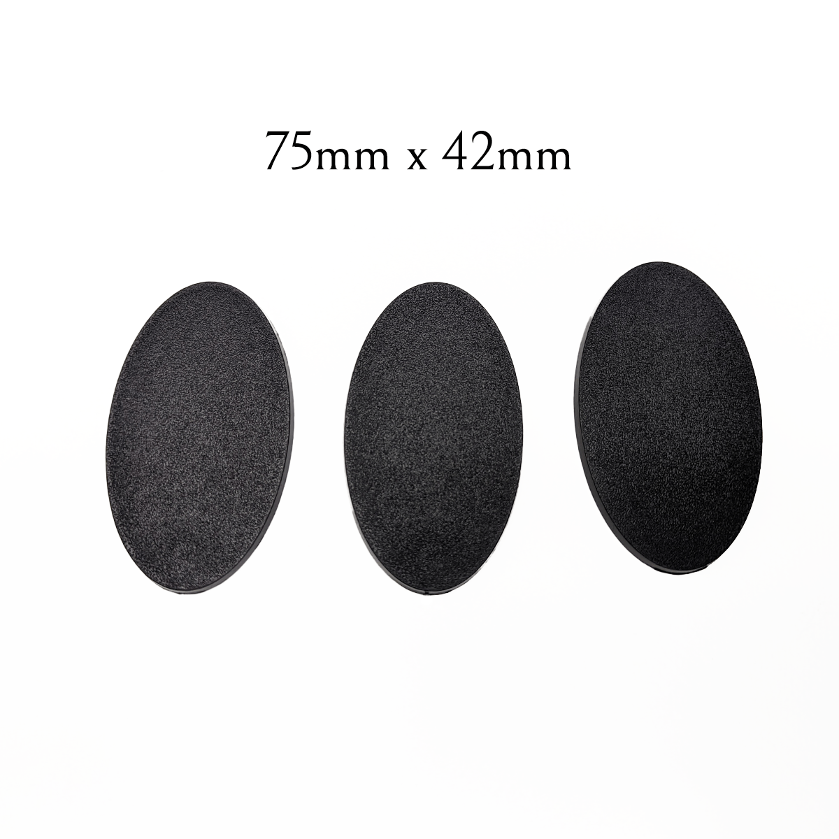 75mm x 42mm oval bases x3