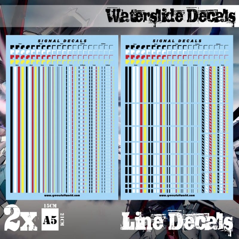 GSW Decals sheet - Line Decals Decals
